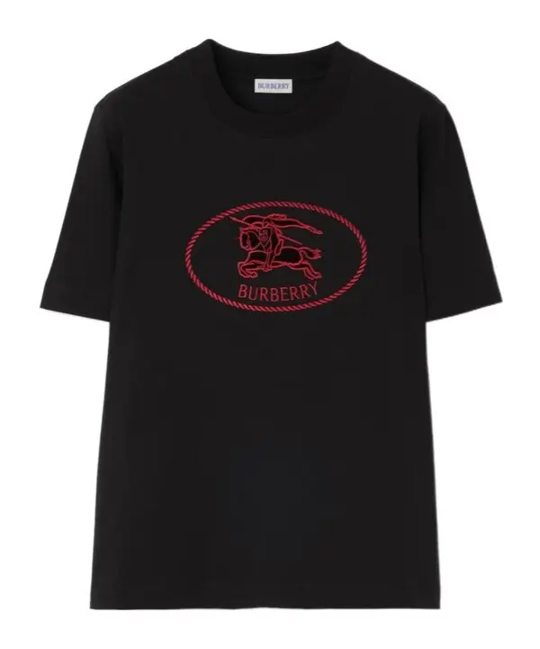 Burberry Knight Stamp Cotton T-shirt