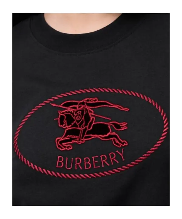 Burberry Knight Stamp Cotton T-shirt