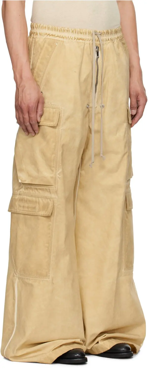 Rick Owens Double Cargo Jumbo Trousers - Nude