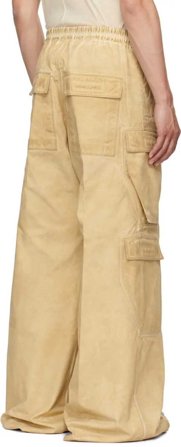 Rick Owens Double Cargo Jumbo Trousers - Nude