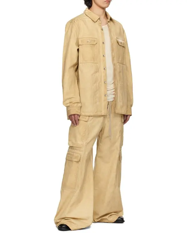 Rick Owens Double Cargo Jumbo Trousers - Nude