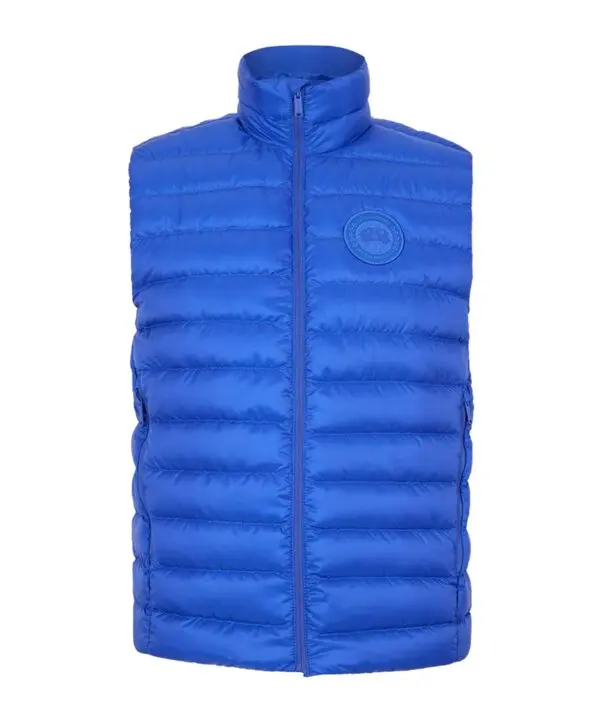 Canada Goose Logo Patch Puffer Vest - Blue