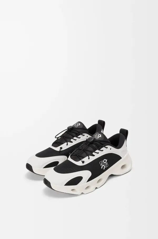 Loewe X On Collaboration Lace-up Sneakers - Black/eggshell Color