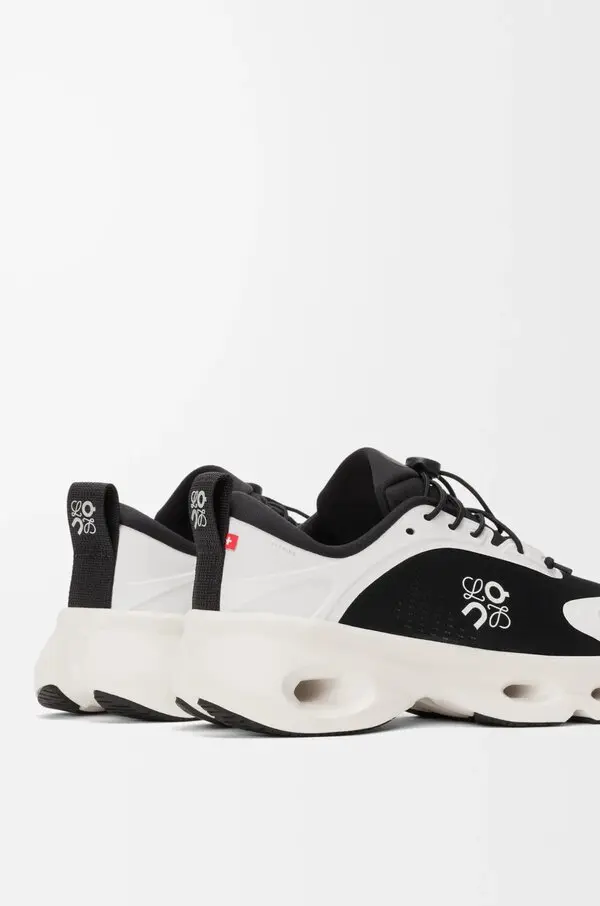 Loewe X On Collaboration Lace-up Sneakers - Black/eggshell
