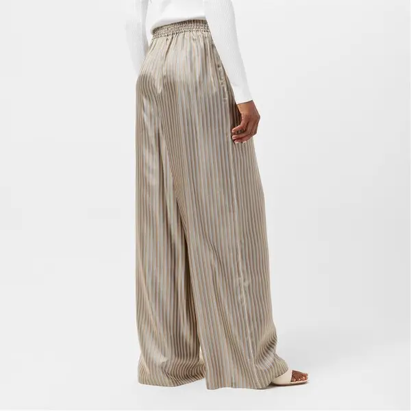 Max Mara Wide Leg Striped Pants