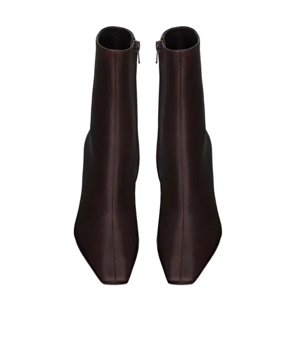 Saint Laurent Jill Square Pointed Toe Ankle Boots