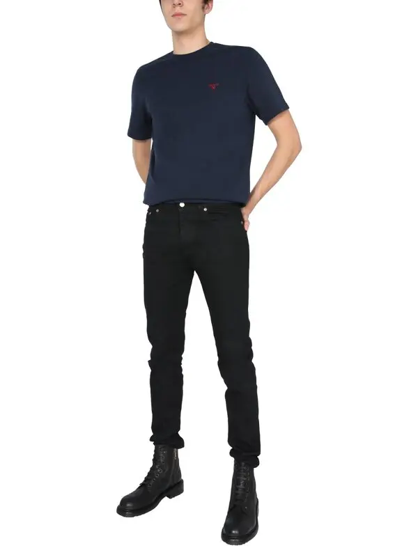 Barbour Logo Embroidered T-shirt - Black