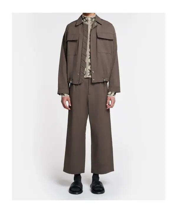 Nanushka Drawstring Twill Shirt Jacket