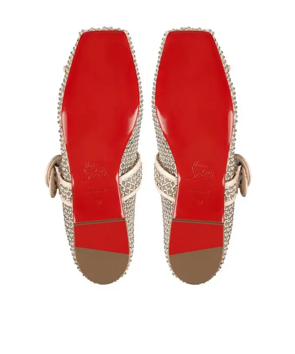 CHRISTIAN LOUBOUTIN Mamastrapitina Embellished Ballet Flats