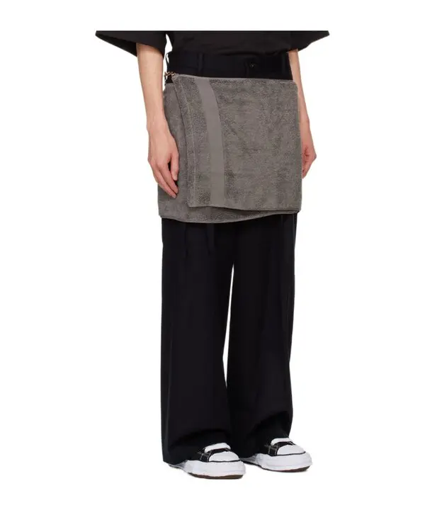 DOUBLET Onsen Towel Felted-finish Trousers