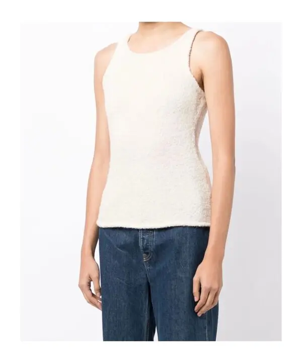 LOW CLASSIC Sleeveless Fleece Knitted Top