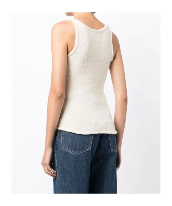 LOW CLASSIC Sleeveless Fleece Knitted Top