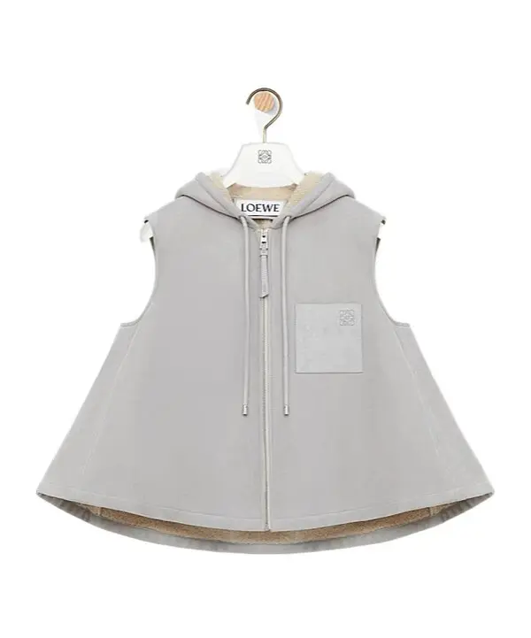 Loewe Hooded Shearling Vest