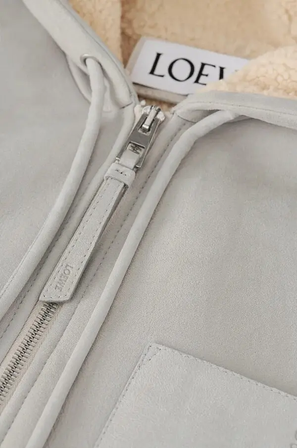 Loewe Hooded Shearling Vest