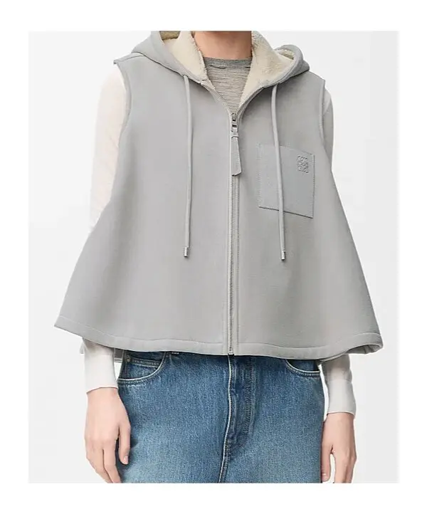 Loewe Hooded Shearling Vest