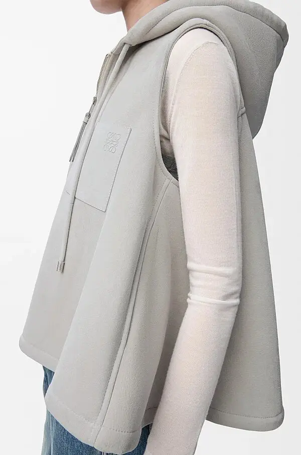 Loewe Hooded Shearling Vest