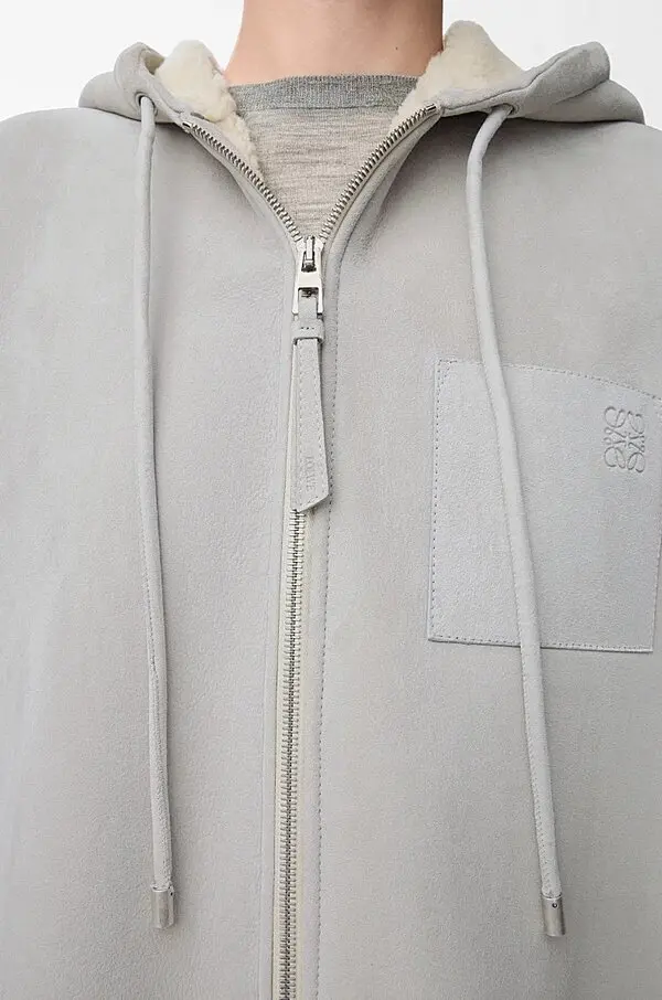 Loewe Hooded Shearling Vest