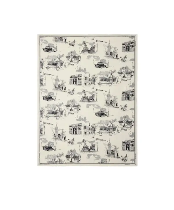Burberry London Landmarks Wool Silk Scarf