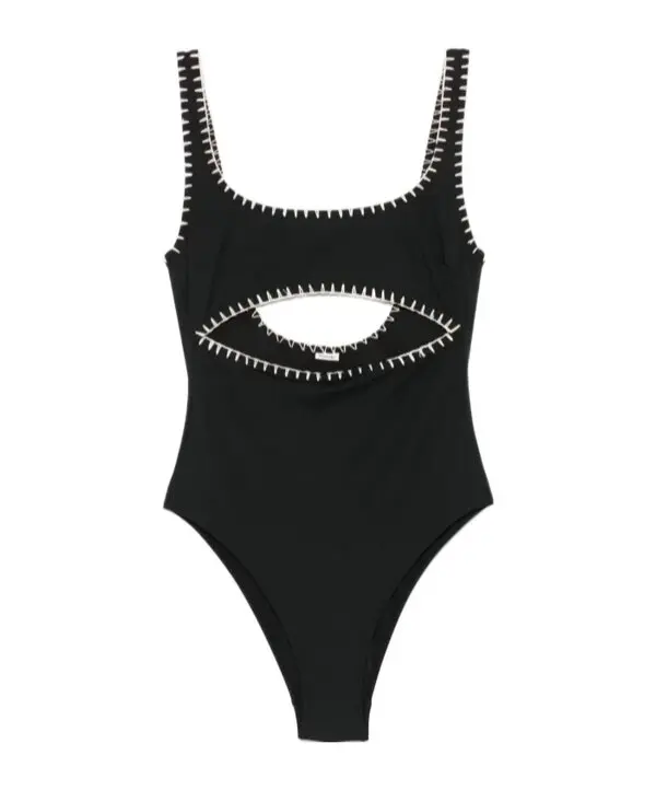Nanushka Sorena One-piece Swimsuit With Cut-out Detail - Black