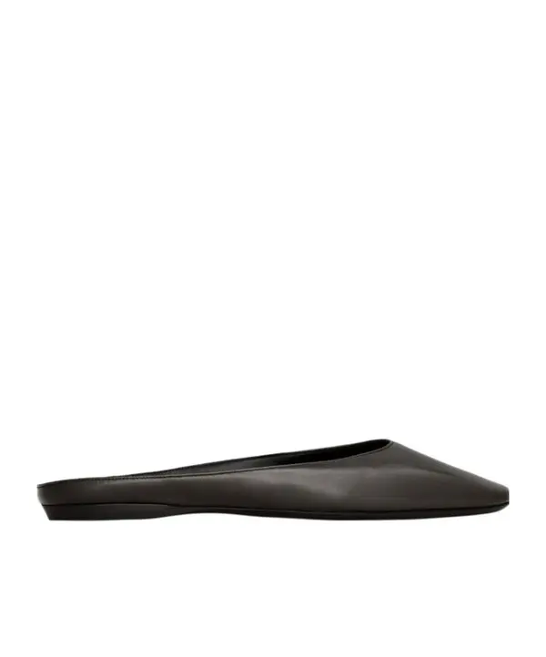 Saint Laurent Lido Square Toe Slip-on Sandals