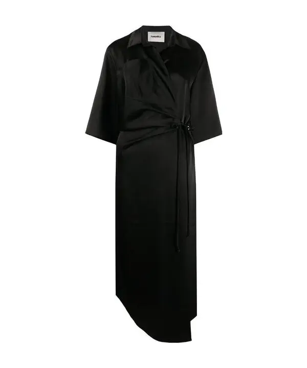Nanushka Asymmetrical Wrapped Dress