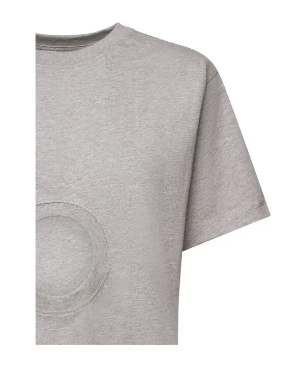 Coperni Window Circular Opening T-shirt - Gray