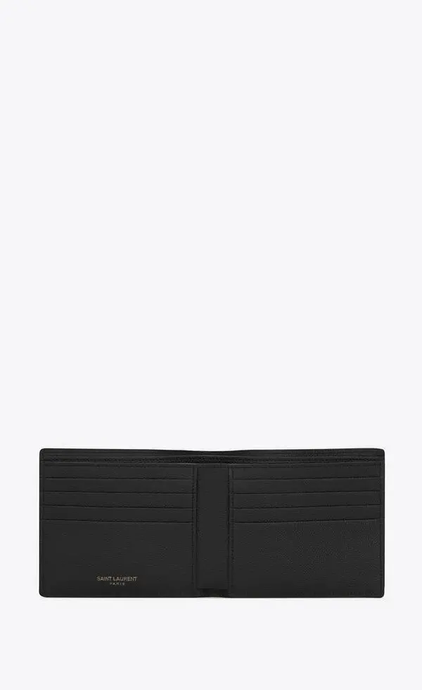 Saint Laurent Monogram Plaque Bi-fold Wallet