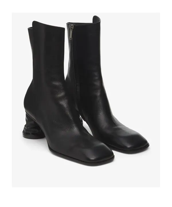 Alexander McQueen Crush Side-zip Ankle Boots