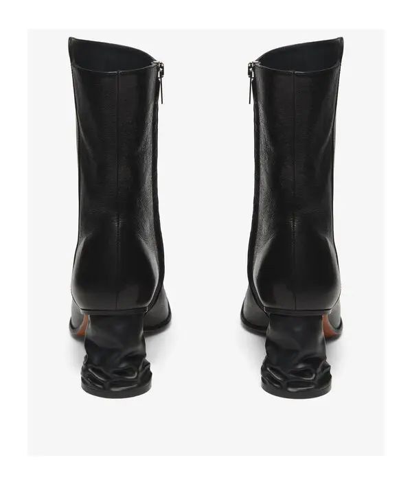 Alexander McQueen Crush Side-zip Ankle Boots