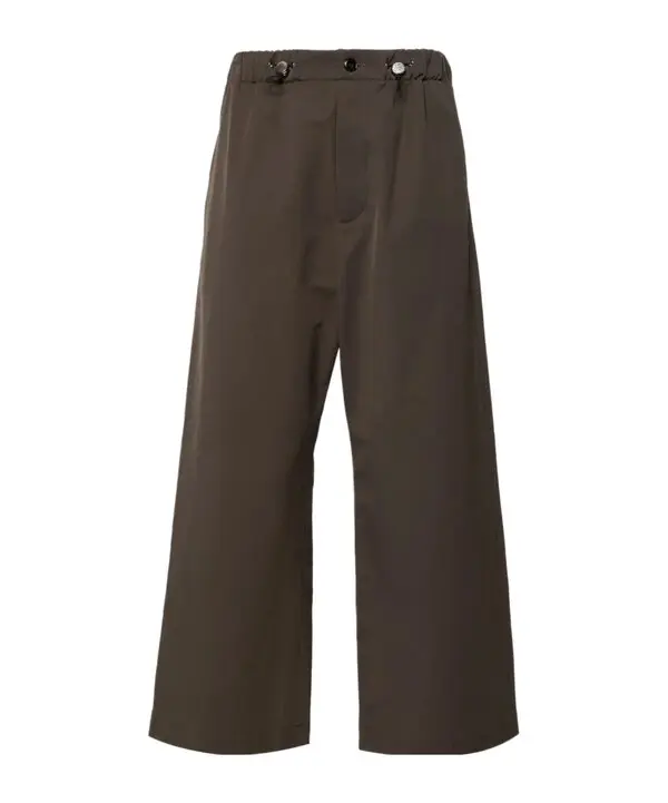Nanushka Drawstring Straight-leg Trousers - Black