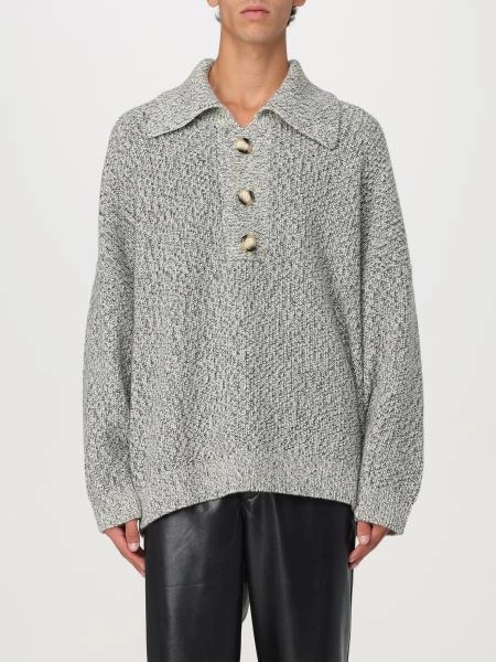 Nanushka Mélange Wool-blend Polo Top