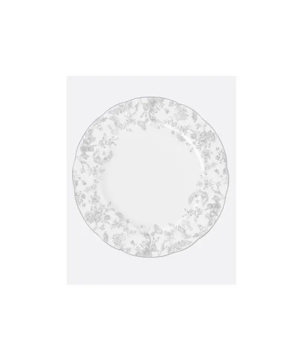 Dior Printed Porcelain Dinner Plate - White