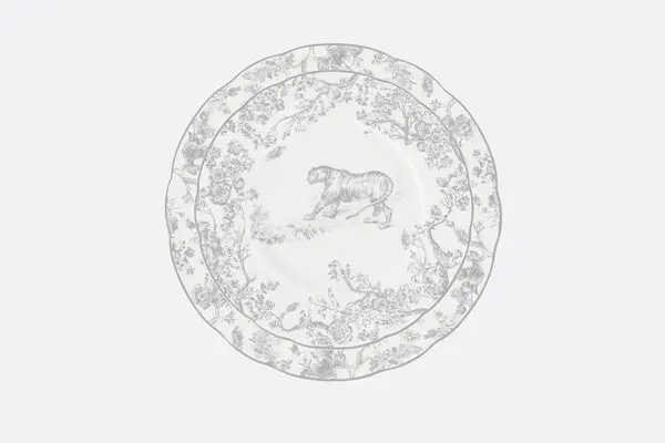 Dior Printed Porcelain Dinner Plate