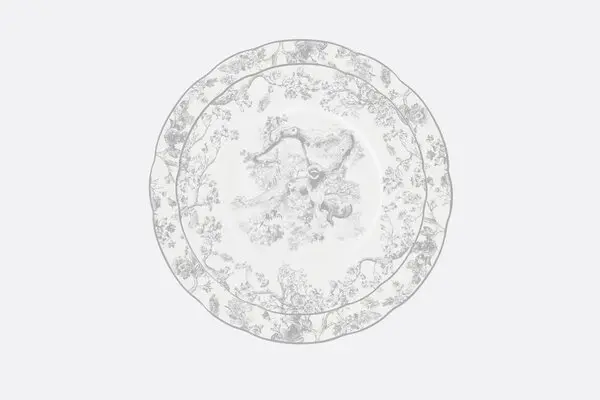Dior Printed Porcelain Dinner Plate