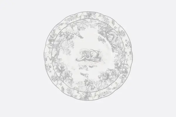 Dior Printed Porcelain Dinner Plate