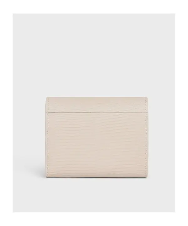 Celine Small Flap Wallet Triomphe In Lizard