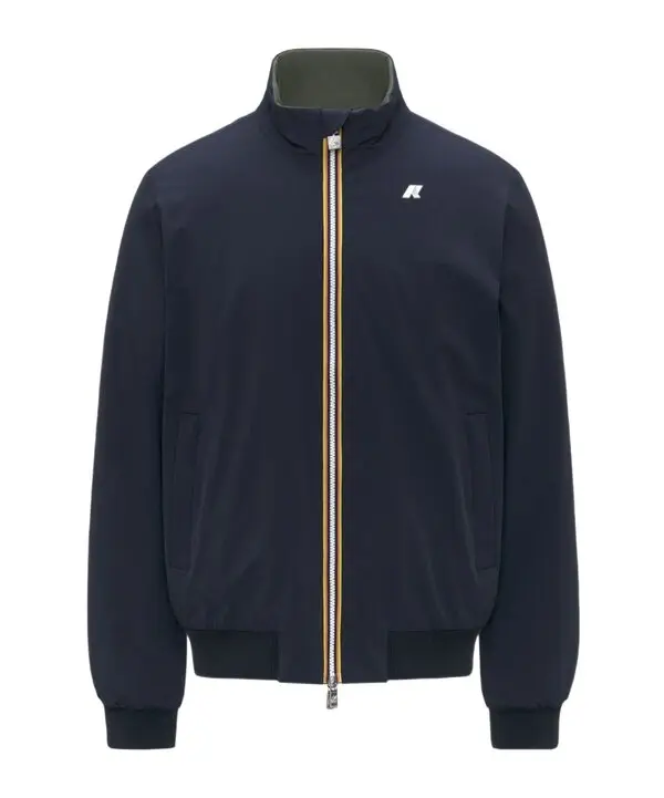 K-WAY Zippered Double-sided Cotton Jacket - Black