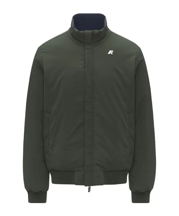 K-WAY Zippered Double-sided Cotton Jacket - Black