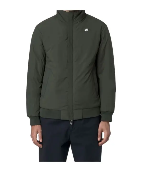 K-WAY Zippered Double-sided Cotton Jacket - Black