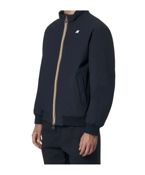 K-WAY Zippered Double-sided Cotton Jacket - Black