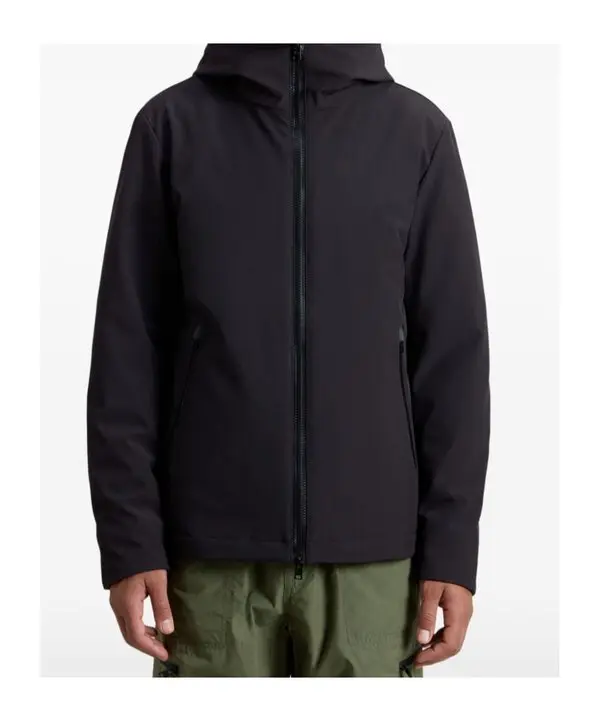 Woolrich Softshell Jacket With Hood And Zip Fastening
