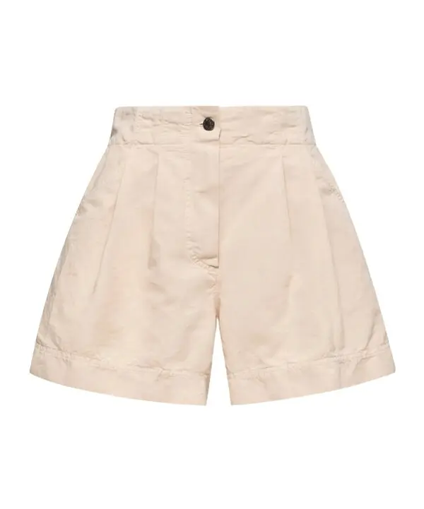 Moncler Cotton Linen Blend Shorts