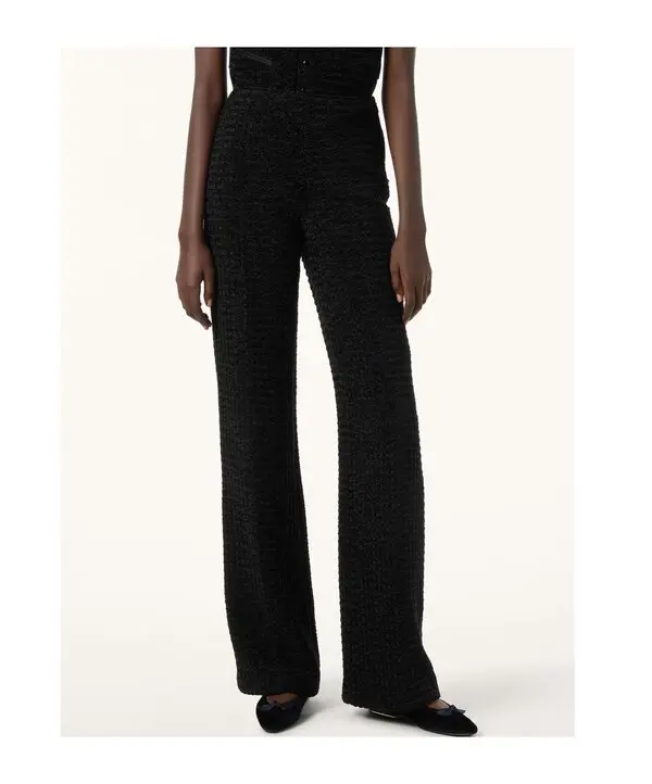Loro Piana Timi Textured High-waisted Trousers