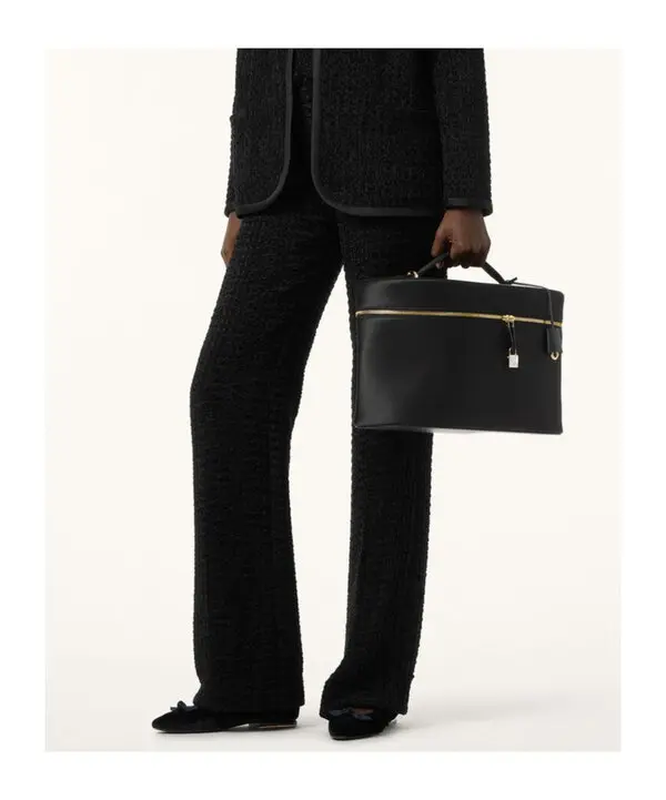 Loro Piana Timi Textured High-waisted Trousers