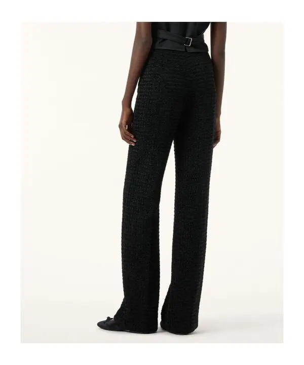 Loro Piana Timi Textured High-waisted Trousers