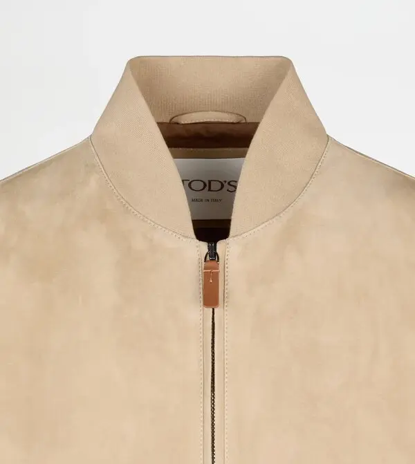 TOD'S Suede Bomber Jacket