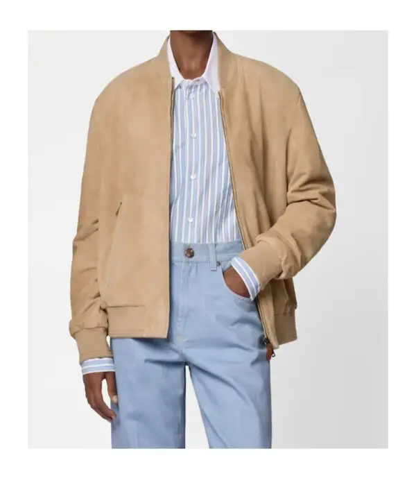 TOD'S Suede Bomber Jacket