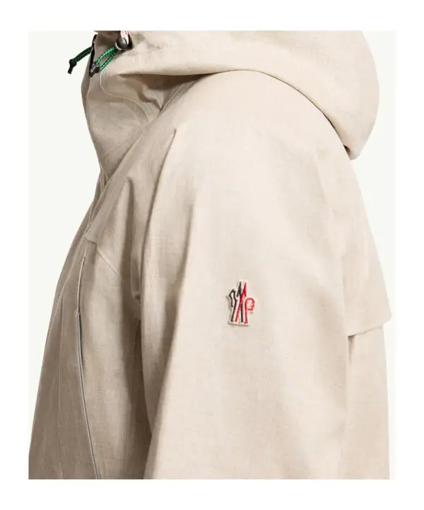 Moncler Blagnac Linen Hooded Jacket