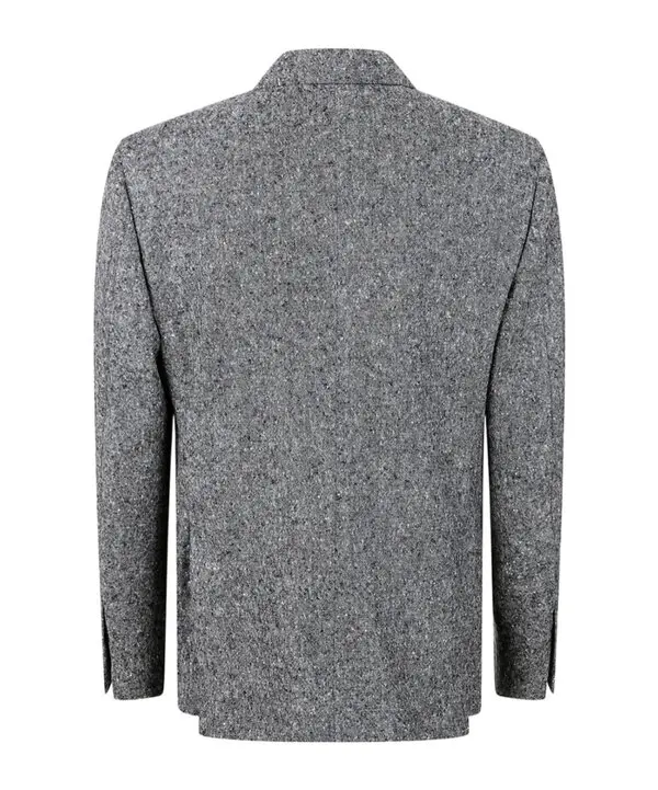 LARDINI Textured Two-button Blazer