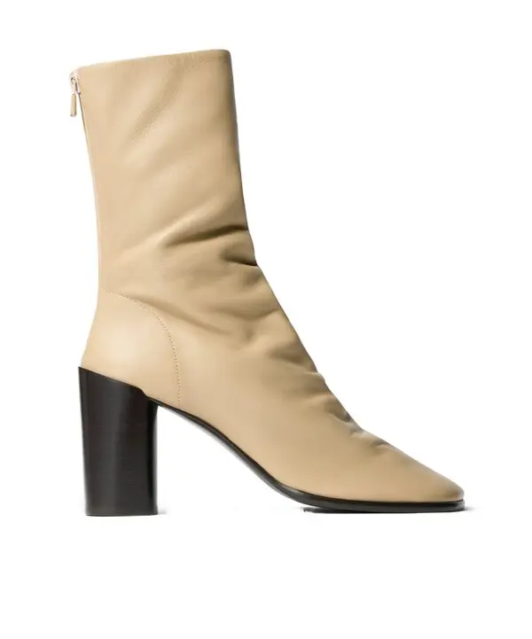 LEMAIRE Glove Leather Ankle Boots